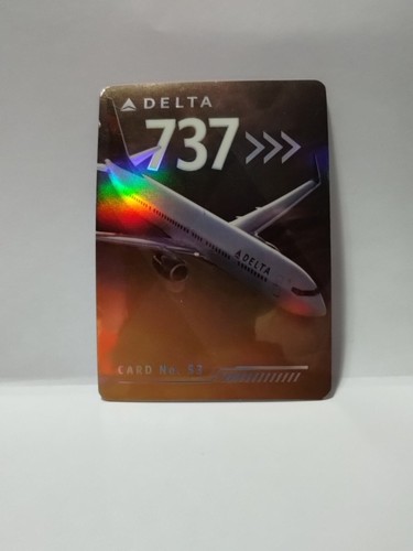 #53 Delta Airlines Boeing 737 Aircraft Trading Card | eBay