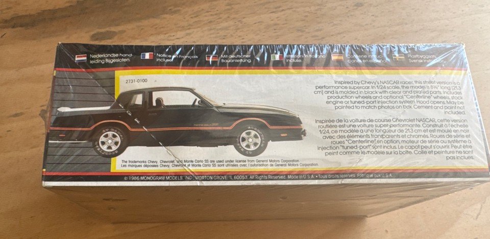 86 Monte Carlo SS Vintage USA Made Factory Sealed Kit!! Original ...