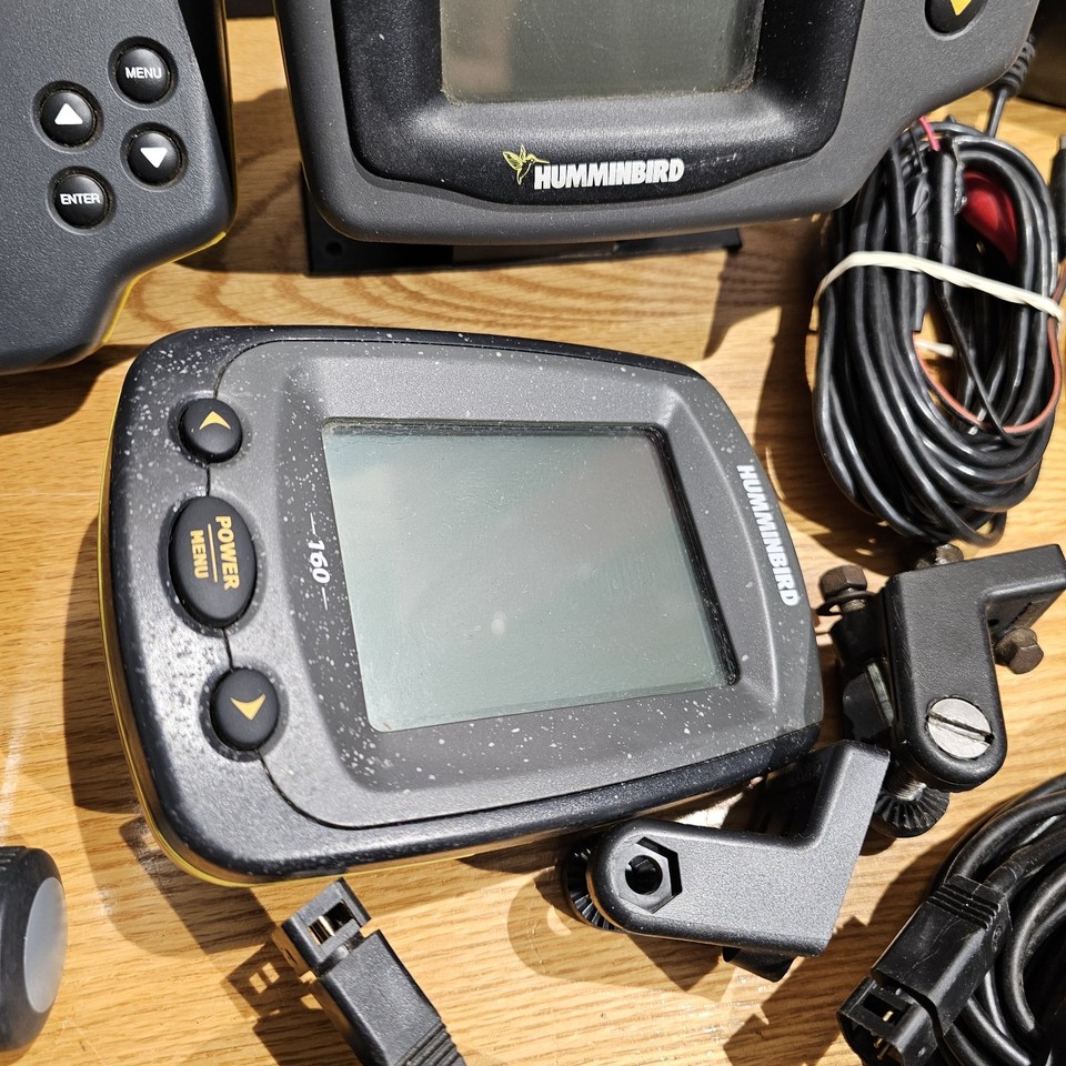 Lot of FOR PARTS HUMMINGBIRD FISH Finders Raymarine 200DX Wide Eye 160 ...