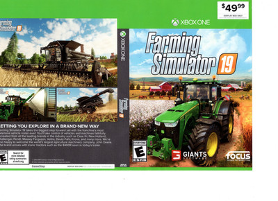 Farming Simulator 19 XBOX One Cover Art Display Only | eBay