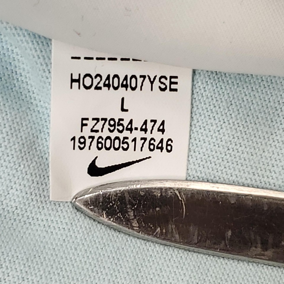 Nike Tee Shirt Mens Large Light Blue Slow Your Sole Swoosh Graphic ...