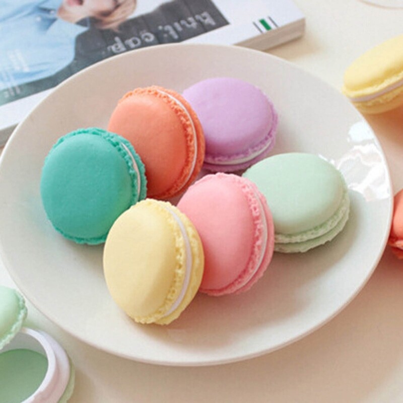18 Pack Cute Macaron Container Multifunctional Storage Box for Small ...