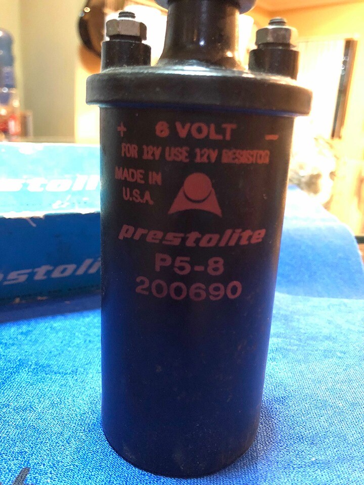 PRESTOLITE 6 VOLT COIL P5-8 NOS NEW made in usa | eBay
