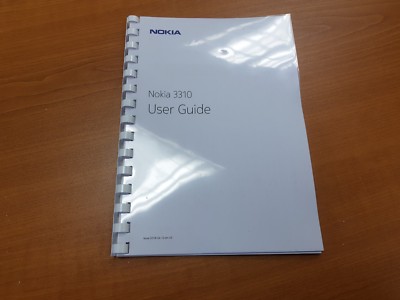 NOKIA 3310 (2016) FULLY PRINTED INSTRUCTION MANUAL USER GUIDE A5 | eBay