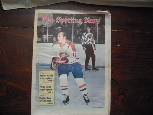 1971 Sporting News April 3 Yvan Cournoyer Montreal Canadians Rose ...