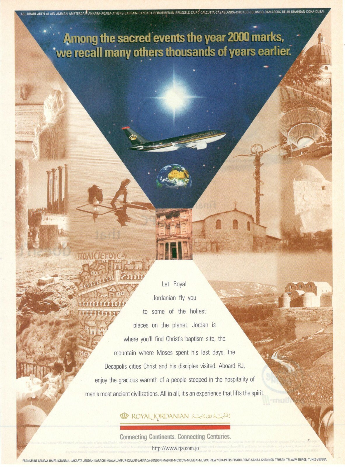 Royal Jordanian Airlines 1 Page Publicité 1999 L'Année 2000 Marque | eBay