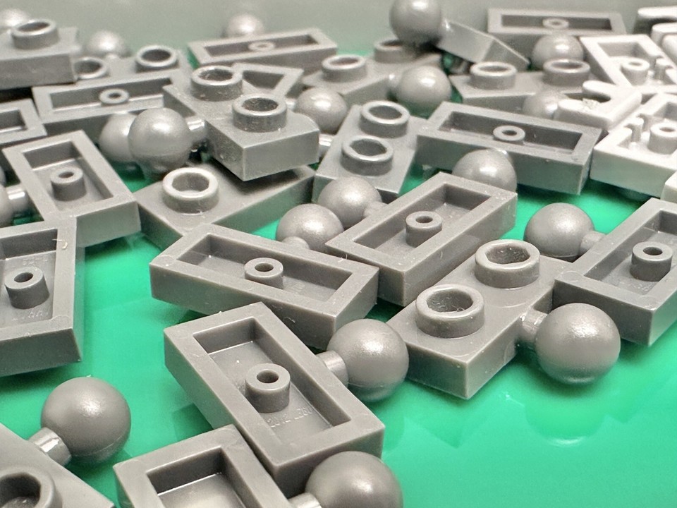 LEGO Plate 1 x 2 Ball Joint Socket 14704, 14417 From Colosseum 10276, 5 ...