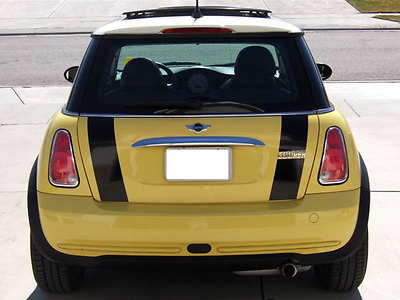 Mini Cooper Boot Dual Stripes Rear Vinyl Decals Graphics Trunk 2002 ...
