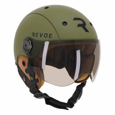 Casque velo adulte revoe premium urbain-city kaki mat taille 55-56 ...