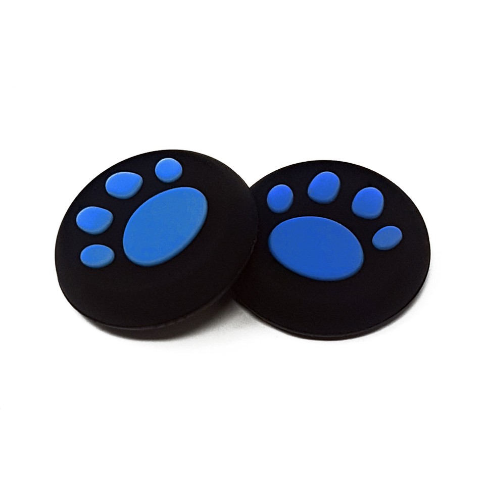 1 x Pair Of Paw Print Controller Thumb Grips PS4 PS5 Pads Analog Cover ...