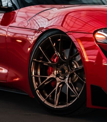 20" Blaque Diamond BD-F18 Custom Polished Bronze Concave Wheels for ...