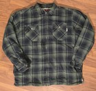 Wolverine Insulated Plaid Fleece Lined Flannel Shirt Zip Jacket Mens XL ...