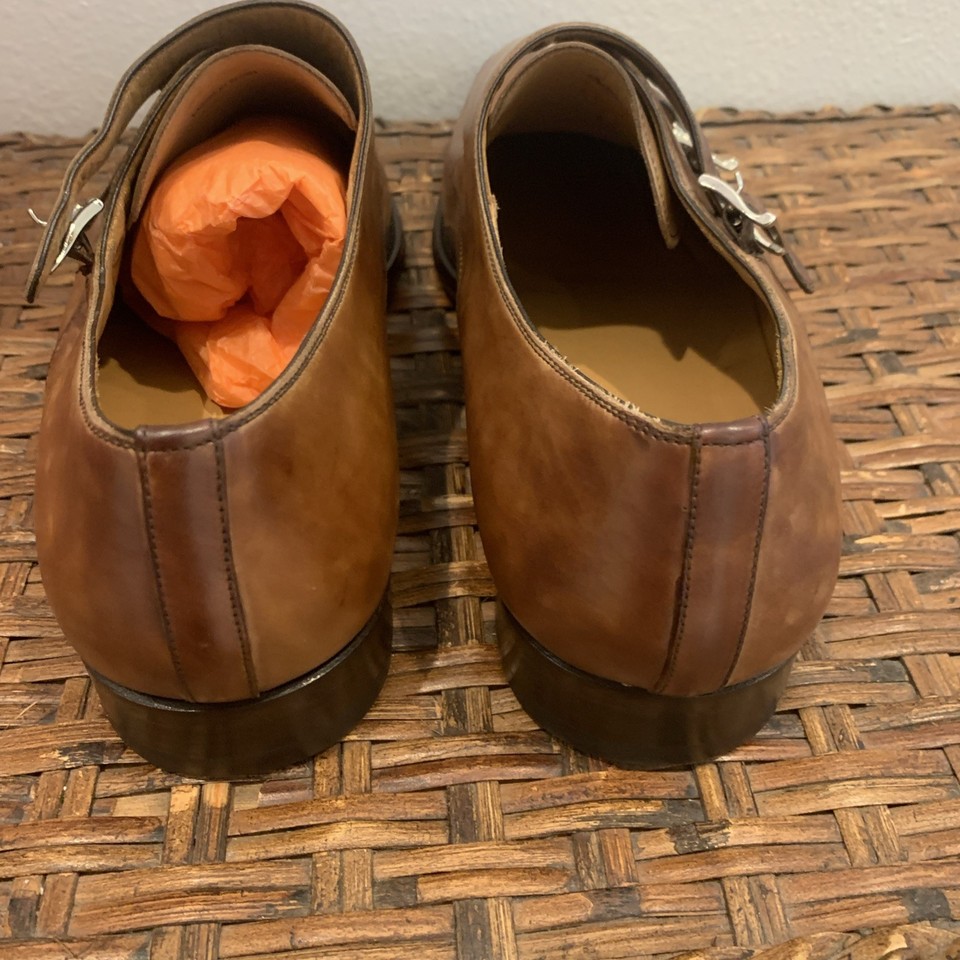 Magnanni Marco Double Monk Strap Dress Shoes Brown Leather Made Spain ...