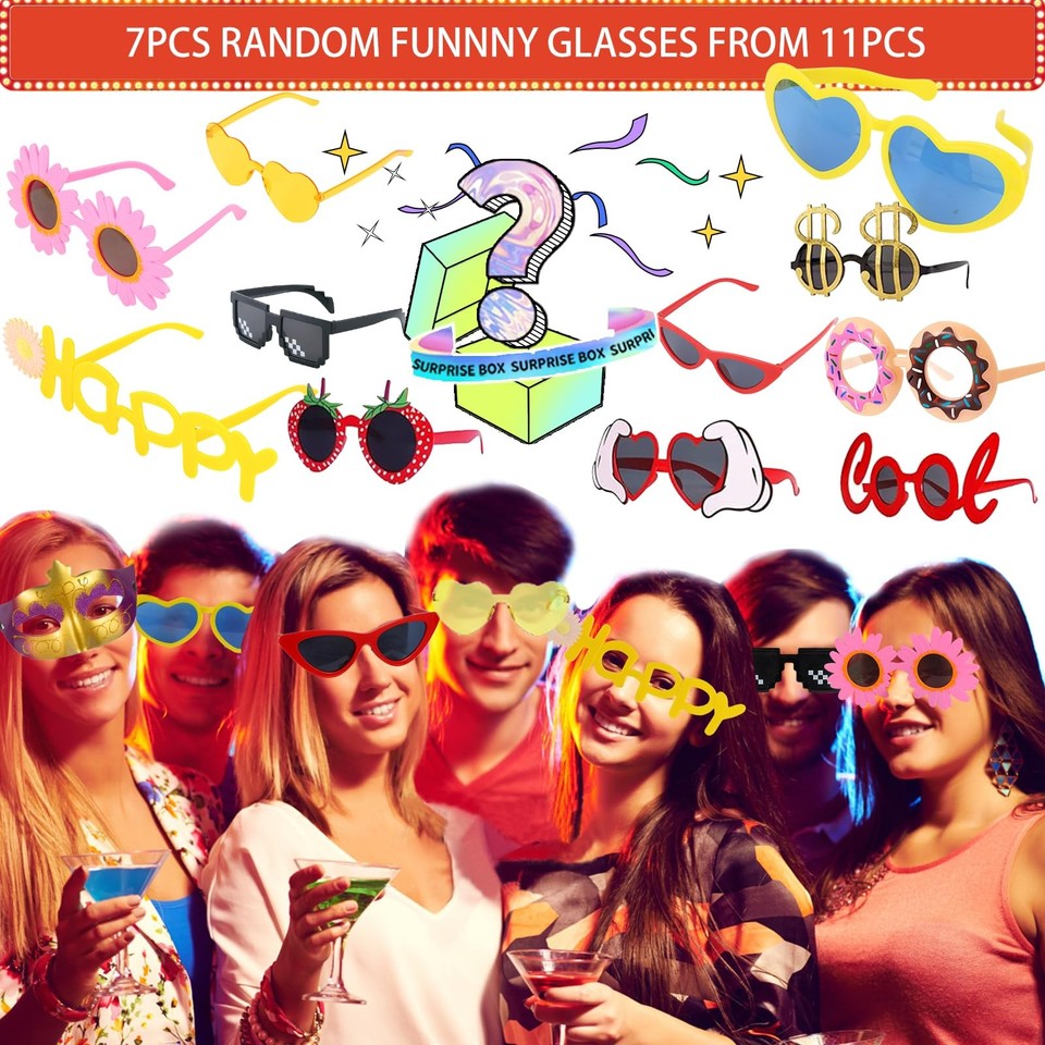 Bulk Opulent Photo Booth Props Set for Adult, Novelty Funny Hats and ...