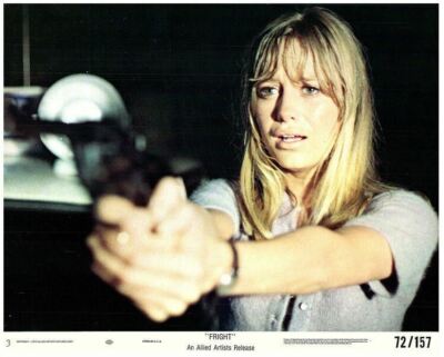 FRIGHT Original US 8x10 Lobby Card SUSAN GEORGE pointing gun photo 1972 ...