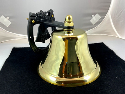 Vintage Brass Bevin Patio Garden Bell With Horseshoe Mounting | eBay