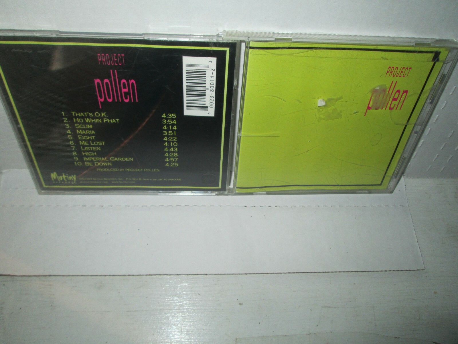 PROJECT POLLEN - SELF TITLED rare Indie Rock cd RON PAUL Mutiny 10 ...