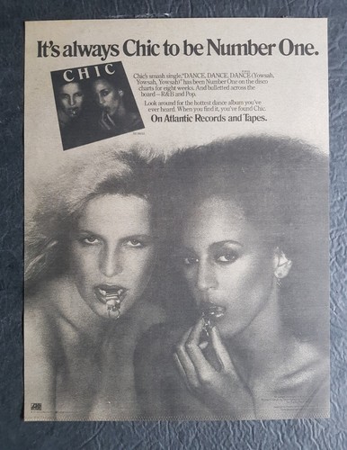 Chic (Nile Rodgers)Self Titled Album Promo Print Advertisement Vintage ...