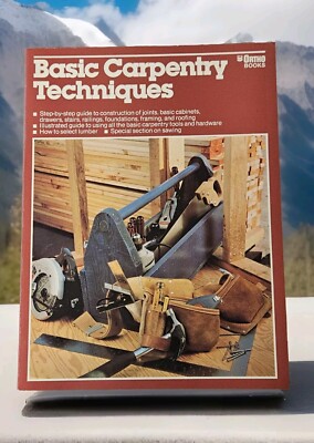Basic Carpentry Techniques Vtg 1981 Paperback Ortho Books Step-By-Step ...