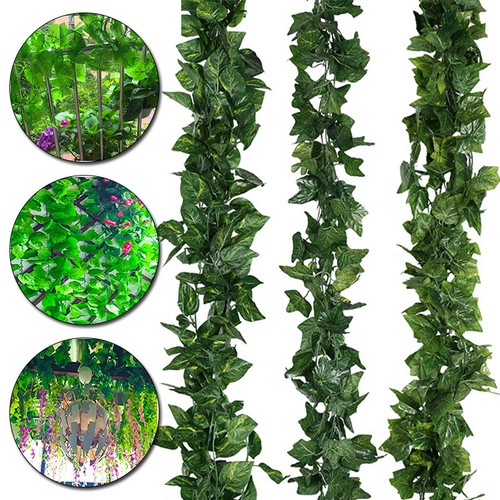 Artificial Trailing Garland Ivy Vine Leaf Fern Greenery Plants Foliage ...