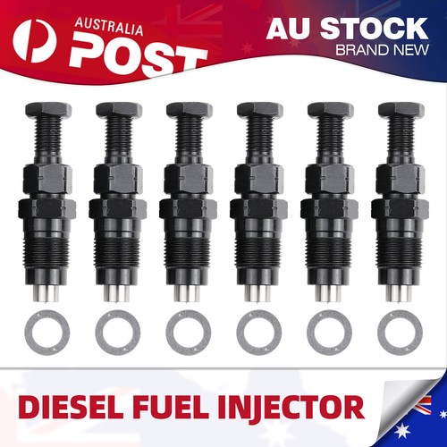 6x DIESEL FUEL INJECTOR SET SUITS TOYOTA LANDCRUISER 1HZ 70 & 80 series ...
