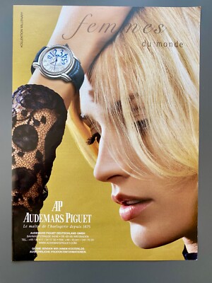 AP Audemars Piguet Femmes Du Monde 2008 Vintage Watch Ad Werbung ...