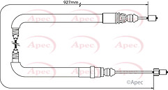 Apec CAB1050 Brake Cable for sale online | eBay