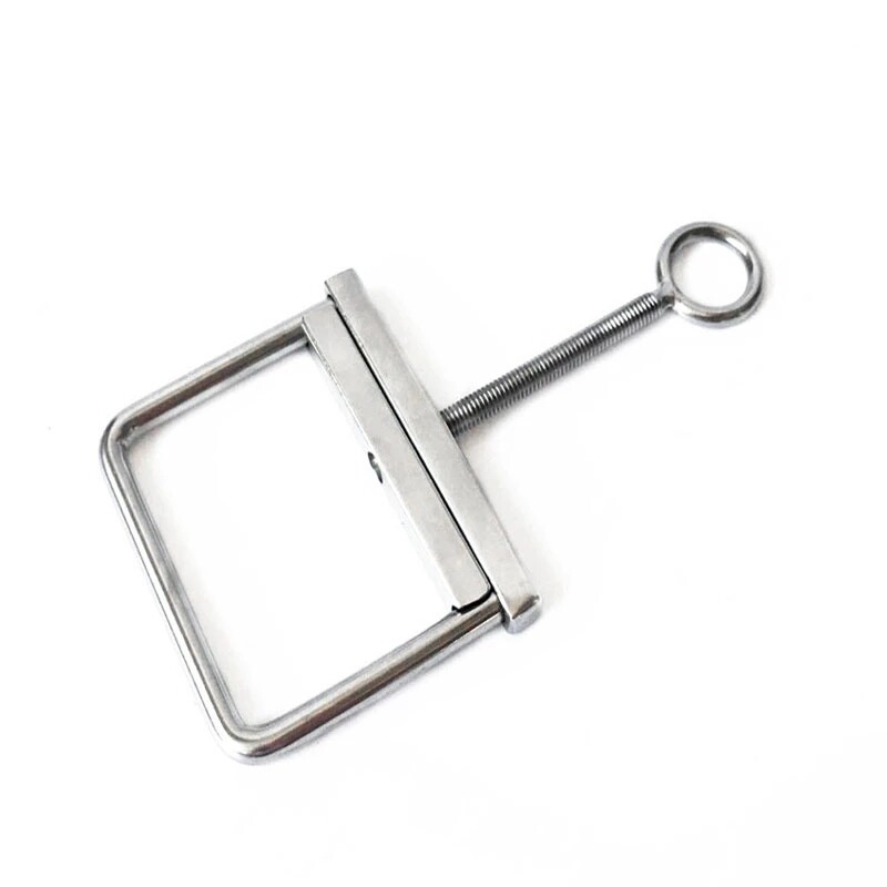 CBT Bondage Chastity Ball Stretcher Testicle Crusher Scrotum Clamp ...