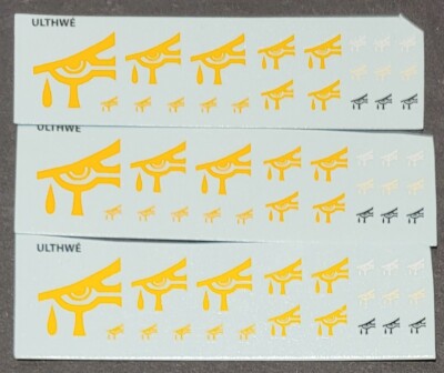Aeldari Ulthwe Craftworld 3x Transfer Sheet Warhammer 40K Eldar ...