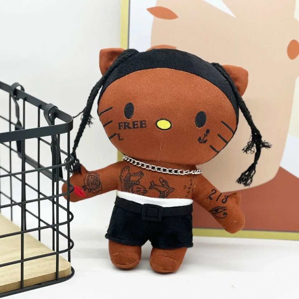 Hello Kitty Travis Scott Billie Eilish Plush Doll Rapper Hot Sale Gift ...