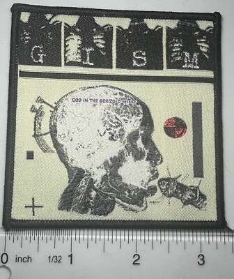Gism God In The Schizoid Mind Black Border Woven Patch | eBay
