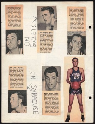 Bill Calhoun Signed Autograph Vintage NBA Scrapbook Page *BK387 | eBay