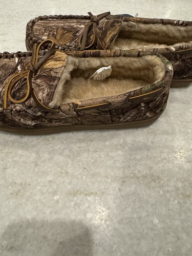 George Men's Genuine Suede Moccasin Slippers Size 9-10 | eBay