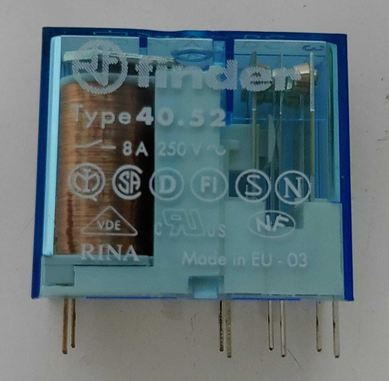 [LOT OF 10] FINDER RELAY TYPE 40.52 8A 250V 24VDC 8-PIN | eBay