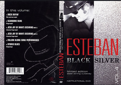DVD ESTEBAN BLACK SILVER INSTRUCTIONAL LIMITED EDITION STEEL STRING ...