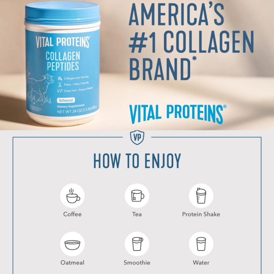 Vital Proteins Collagen Peptides Unflavored Powder 24 oz -680g | eBay