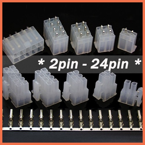 Molex 2 To 24 Pin Way 4.2mm Multi Plug Connector Sets Male + Female ...