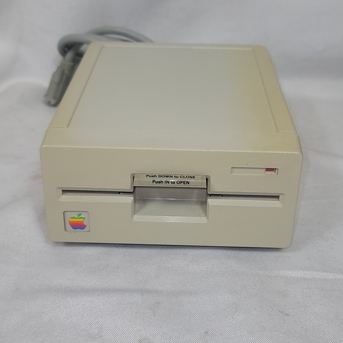 Vintage Apple 5.25 Disk Drive External Floppy A9M0107 II II+ IIc IIe ...