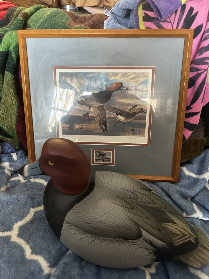 FEDERAL DUCK STAMP PRINT w/ MATCHING DECOY! | eBay