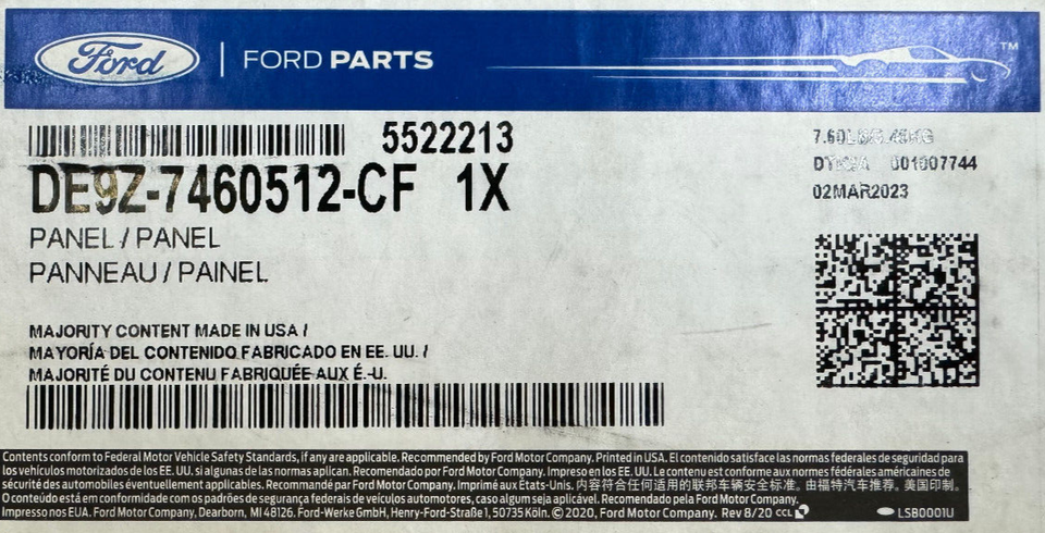 NEW OEM 16-17 Ford Explorer Third Row Seat RH TAN Carpet Backing Cargo ...