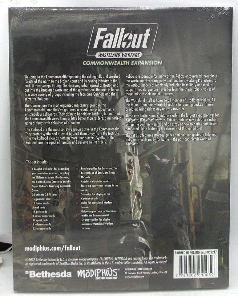 Fallout Wasteland Warfare MUH052217 Commonwealth Expansion (Book ...