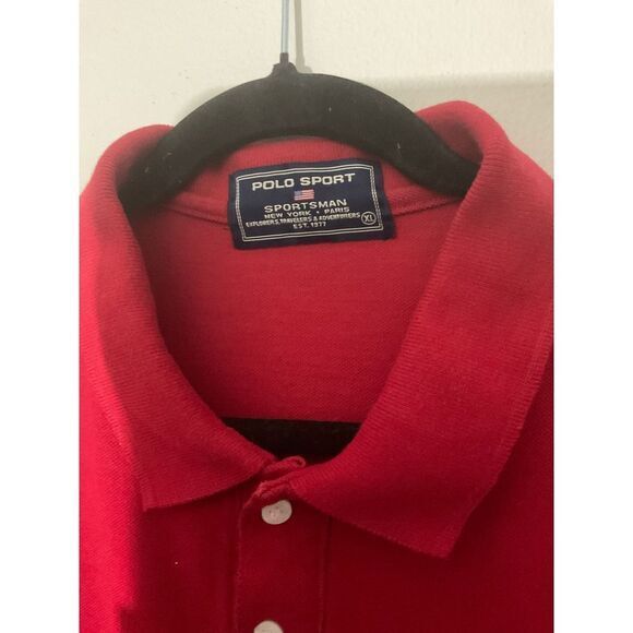 Polo Sport Ralph Lauren Red Performance Polo Shirt Classic Fit | eBay