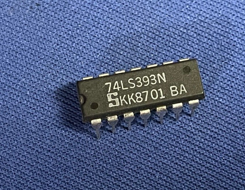 74LS393N SIGNETICS 74LS393 14-PIN DIP VINTAGE 1983/87 RARE COLLECTIBLE ...