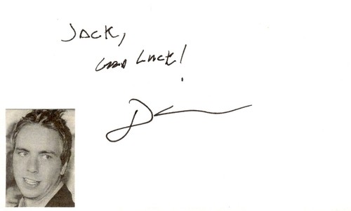 Dax Shepard Signed Auto 3x5 Index Card Punk'd | eBay