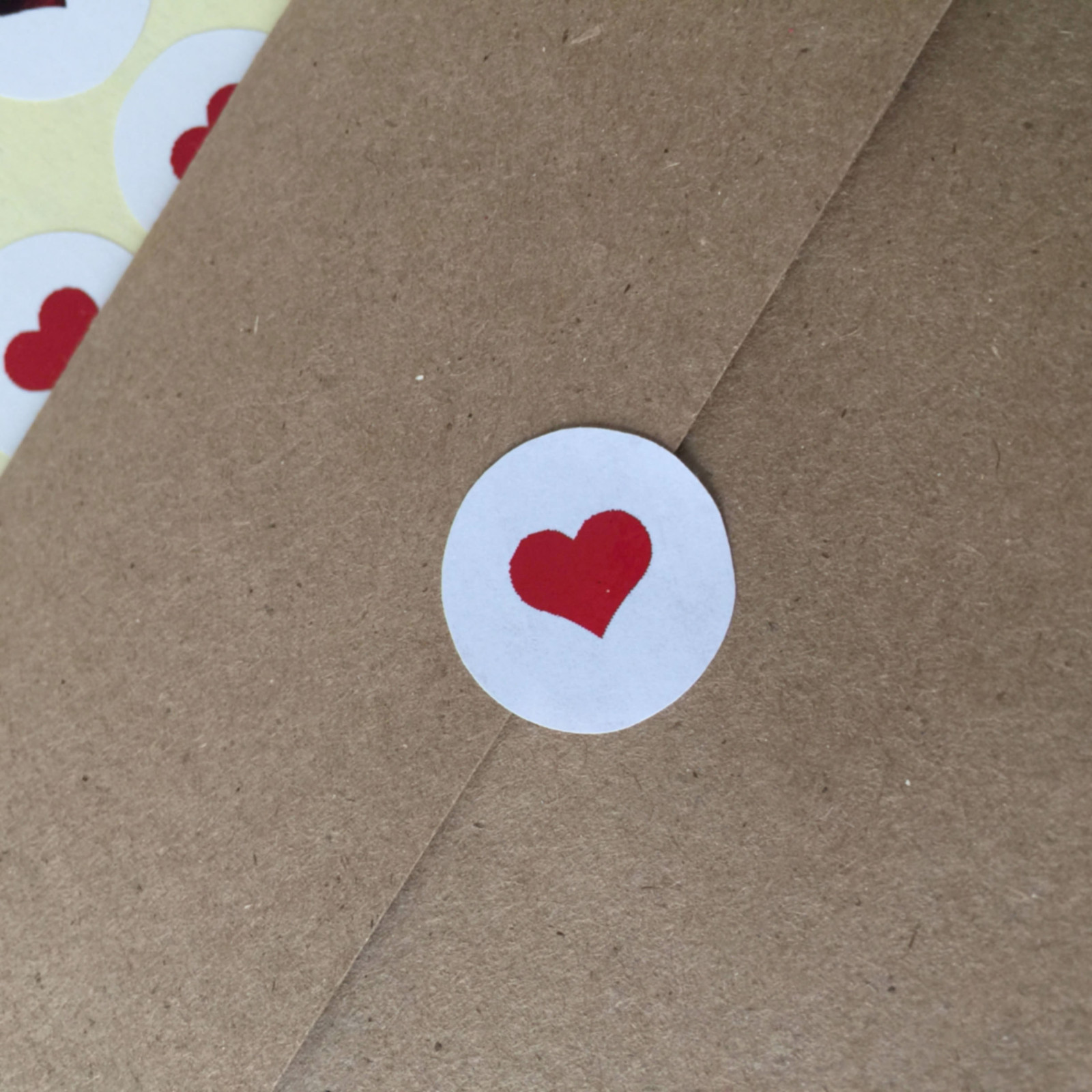 Heart Foil Sticker Seal Label 54 pc Gift Packaging, Wedding, Birthday ...
