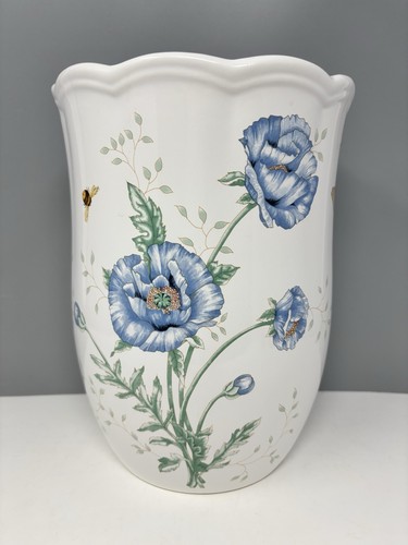 New Lenox Butterfly Meadow Ceramic Waste Basket Vase by Louise Le Luyer ...