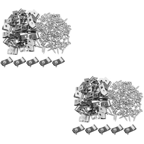 2 Pieces Metal Wire Clips Clamps Fencing Mounting Fence Fasteners | eBay