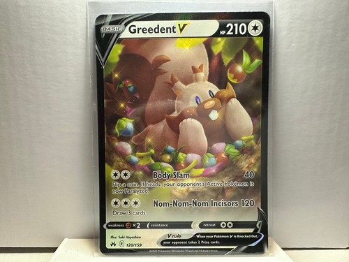Greedent V 120/159 | SWSH - Crown Zenith | Ultra Rare | Pokemon NM 0912 ...