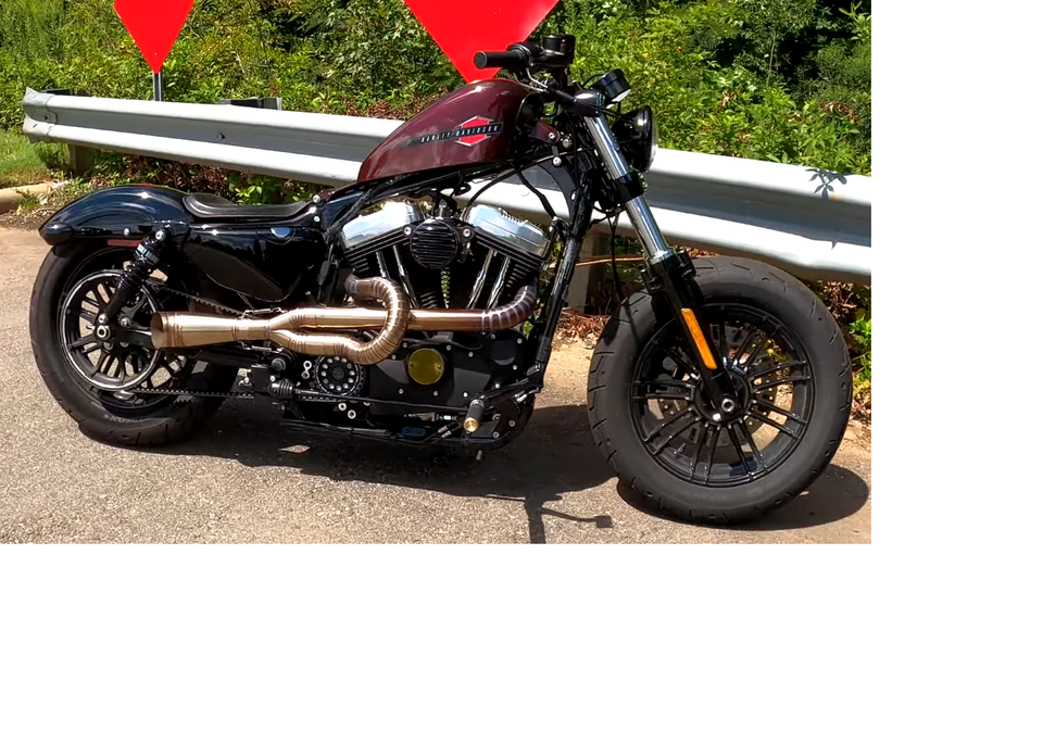 Custom 2-1 Exhaust for Harley Sportster XL883 XL1200 XL1200X | 2004 ...