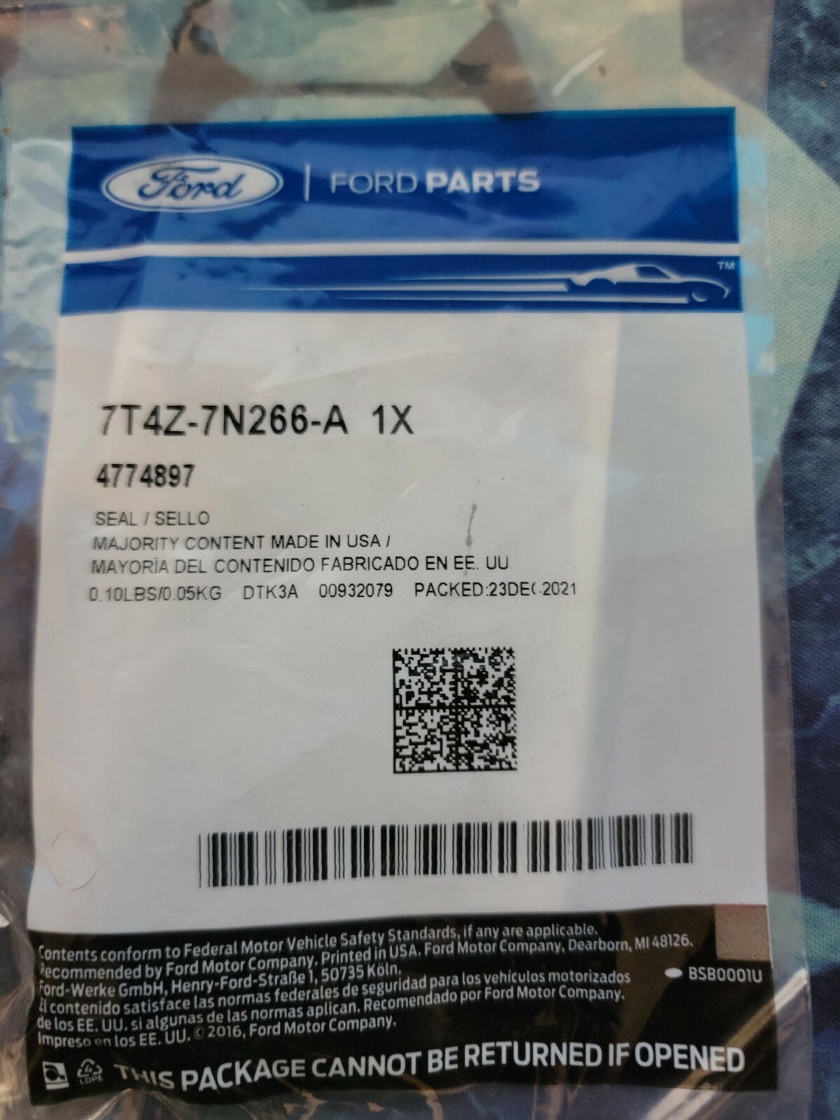 Genuine Ford Seal - Valve 7T4Z7N266A for sale online | eBay